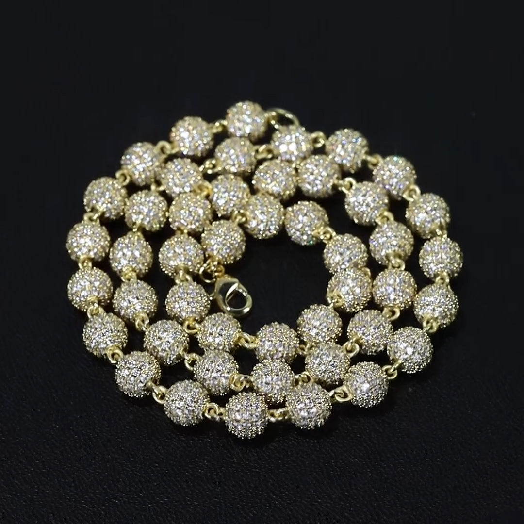 Iced Out Ball Chain – The Gold Supply